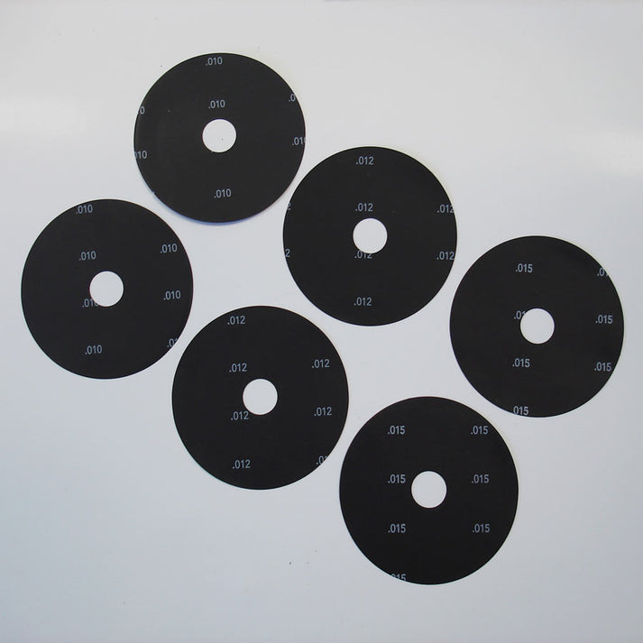 Magnetic shims set 5/8" Bore – Forrest Blades